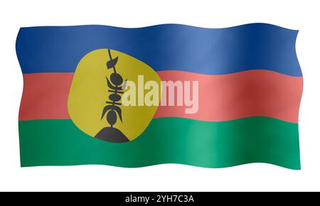 The flag of the Kanak and Socialist National Liberation Front political ...