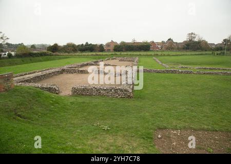 Caister Roman Saxon Shore fort Stock Photo - Alamy