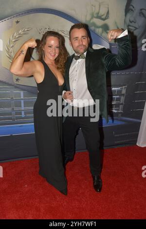 Ash Avildsen attends the premiere of "Queen of the Ring" at AMC Lincoln ...