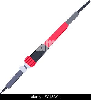 lead soldering iron cartoon vector illustration Stock Vector Image ...