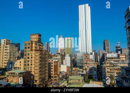 aerial view of the Ximen District in Taipei, Taiwan Stock Photo - Alamy