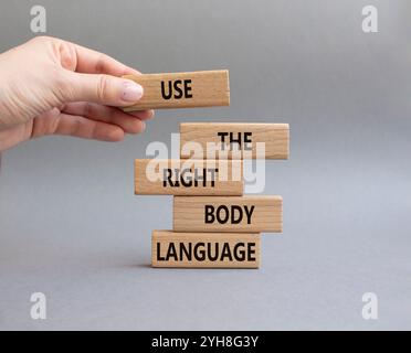 Use the right Body Language symbol. Concept words Use the right Body ...