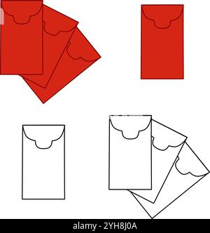 Chinese new year red envelope icon Stock Vector Image & Art - Alamy