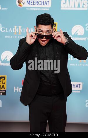 Estevan Plazola attending the MTV Europe Music Awards 2024 at the Co-Op ...