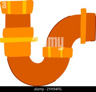 age waste drain trap cartoon vector illustration Stock Vector Image ...