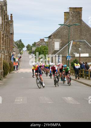 The cycle race at Mantilly in Normandy, France, Europe Stock Photo - Alamy