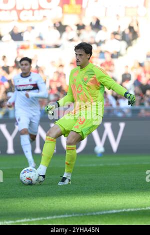Romaâ s goalkeeper Mile Svilar during the Italian Football Championship ...
