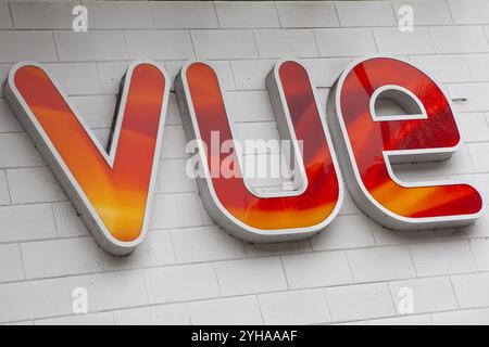 Vue Cinema sign at a location in Stroud Stock Photo - Alamy