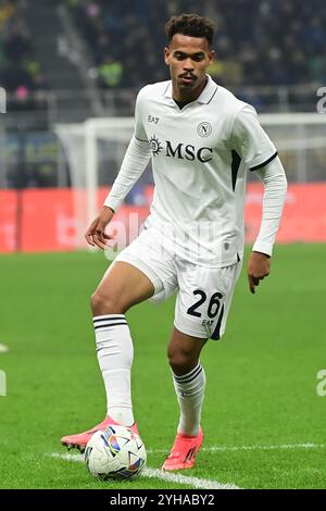 Cyril Ngonge of SSC Napoli in action during the Serie A TIM match ...