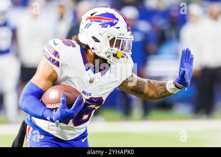 Buffalo Bills running back Ty Johnson (26) looks on against the Detroit ...