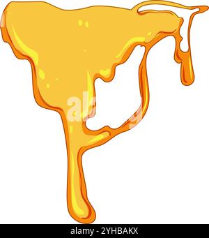 spot dripping oil stain cartoon vector illustration Stock Vector Image ...