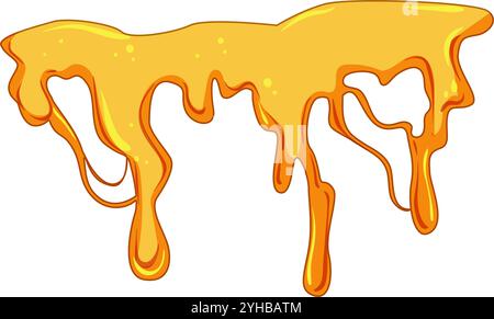 surface dripping oil stain cartoon vector illustration Stock Vector ...