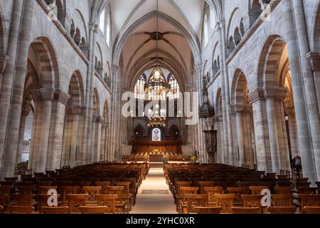 Basel, Switzerland - September 27, 2024 - Interior of Basel Minster ...