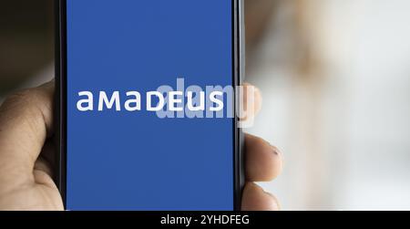 Dhaka, Bangladesh- 09 Nov 2024: Deepseek Ai logo is displayed on smartphone Stock Photo - Alamy