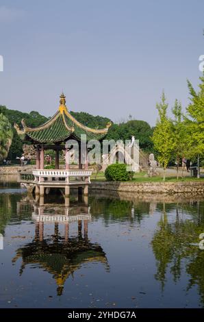 Wenzhou, Zhejiang, China. Jiangxin Island, West Pagoda Stock Photo - Alamy