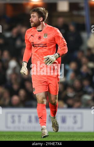 Goalkeeper Lee Burge (1 Northampton Town) in action during the Sky Bet ...