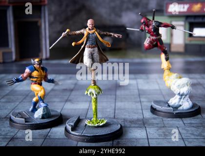 Deadpool and Wolverine, Marvel Crisis Protocol figures, still life ...