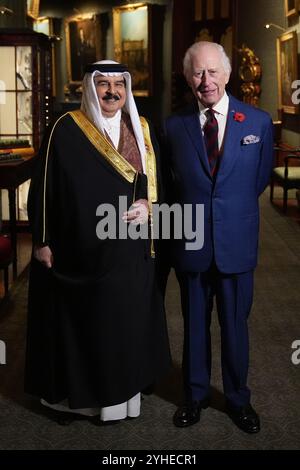 King Charles III with King Hamad Bin Isa Al Khalifa, King of the ...