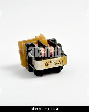 small transformer, part of a vintage device, technology concept Stock ...