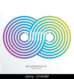 colorful infinity symbol made with stripes Stock Vector Image & Art - Alamy