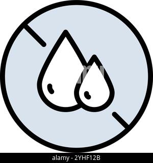 water-repellent vector icon. Isolated contour symbol illustration Stock ...