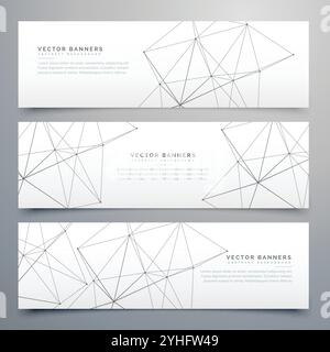 digital technology style vector headers set Stock Vector Image & Art ...