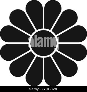 Circle divided in 12 segments isolated on white background. Pie or ...