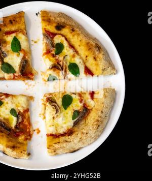 Traditional anchovy pizza (alicci) with artisan long-matured dough ...