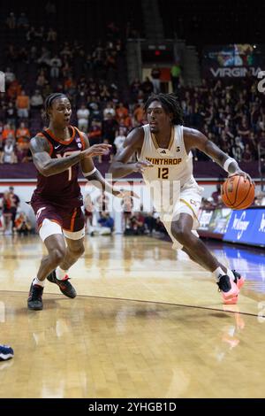 BLACKSBURG, VA - NOVEMBER 12: Virginia Tech Hokies forward Tobi Lawal ...