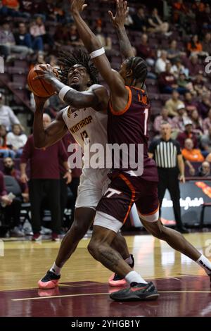 BLACKSBURG, VA - NOVEMBER 12: Virginia Tech Hokies forward Tobi Lawal ...