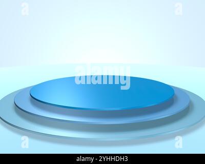 Overlapping circular stages Stock Photo - Alamy