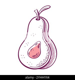 Pear icon. Simple illustration of pear vector icons set color isolated ...