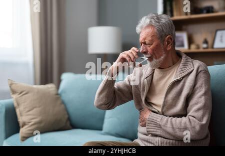 Senior man, widower or divorced, feeling sad, worry, abandoned and ...