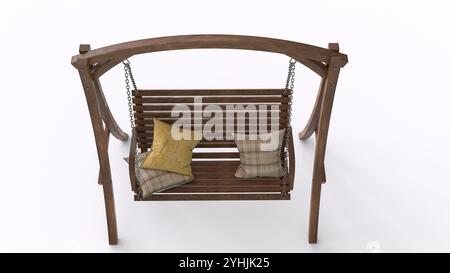 garden swing with white background Stock Photo - Alamy