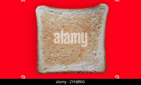 Toasted Bread with red background Stock Photo - Alamy