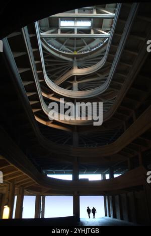 Spiral ramp for cars up to the roof of Lingotto building, now used to ...