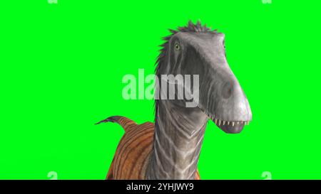 austroraptor with green background Stock Photo - Alamy