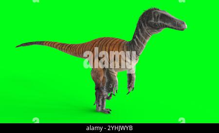 austroraptor with green background Stock Photo - Alamy
