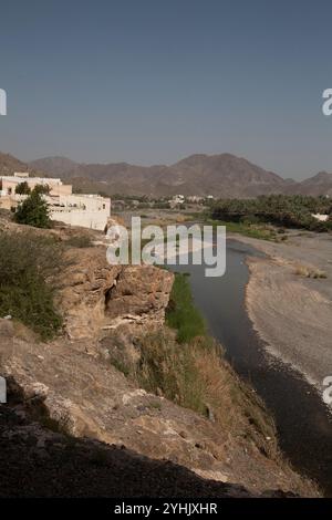 oasis wadi fanja fanja oman middle east Stock Photo - Alamy
