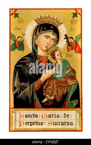 Vintage Prayer Card Depicting Jesus Christ Performing the First ...