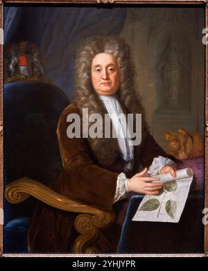 Sir Hans Sloane. Oil painting Stock Photo - Alamy