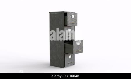 file cabinet and doors with white background Stock Photo - Alamy