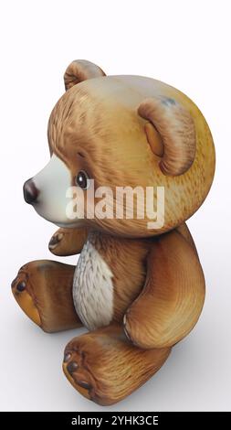 teddy panda with white background Stock Photo - Alamy