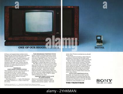1980s USA Sony Magazine Advert Stock Photo - Alamy