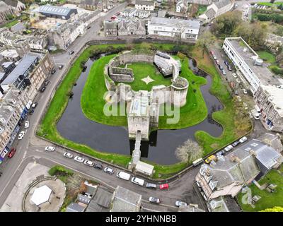 Aerial drone view of Rothesay Isle of Bute Stock Photo - Alamy