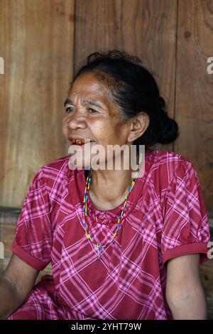 Luba, Flores, Indonesia - October 31 2024: Traditional Village with ...