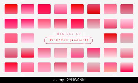 pink color gradients big set background design Stock Vector Image & Art ...