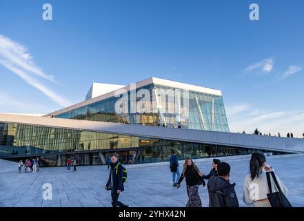 Amazing architecture of The Oslo Opera House which opened in 2008 and ...