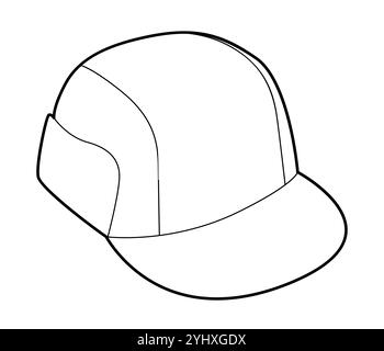 Golf cap icon. Simple illustration of golf cap vector icon for web ...