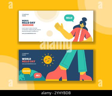 world hello day Stock Vector Image & Art - Alamy